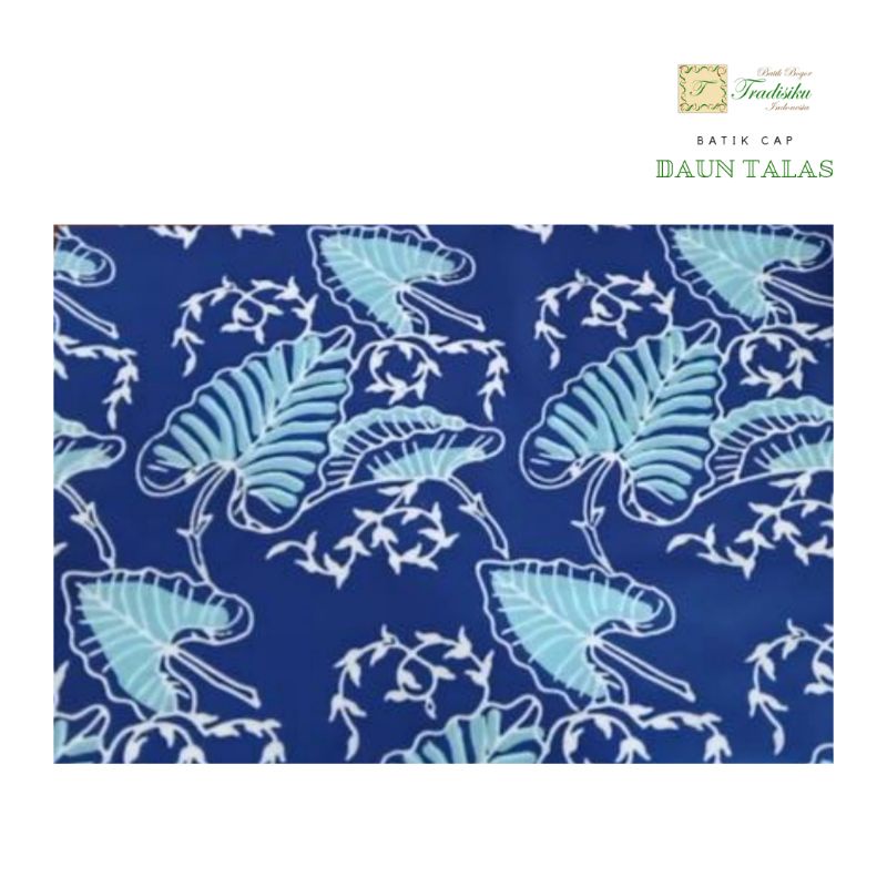 Jual BATIK TRADISIKU Kain Batik Cap Daun Talas | Shopee Indonesia