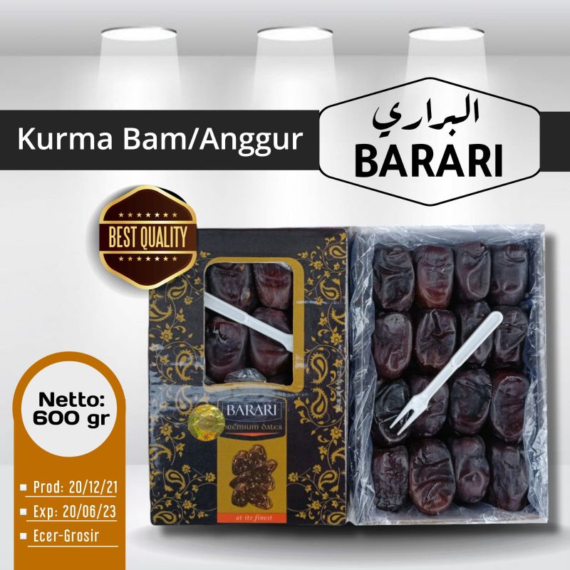 Jual Kurma Bam Barari Anggur - Kurma anggur segar ( Madina - Black ...