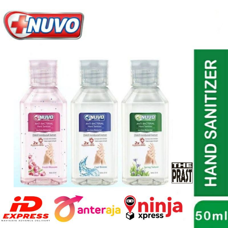 Jual Nuvo Hand Sanitizer Anti Bacterial Botol 50ml | Shopee Indonesia