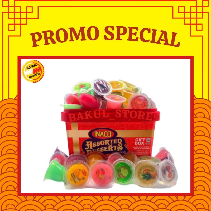 Jual Inaco Assorted Desserts Jelly And Puding Aneka Rasa 600 Gr ISI 40 ...