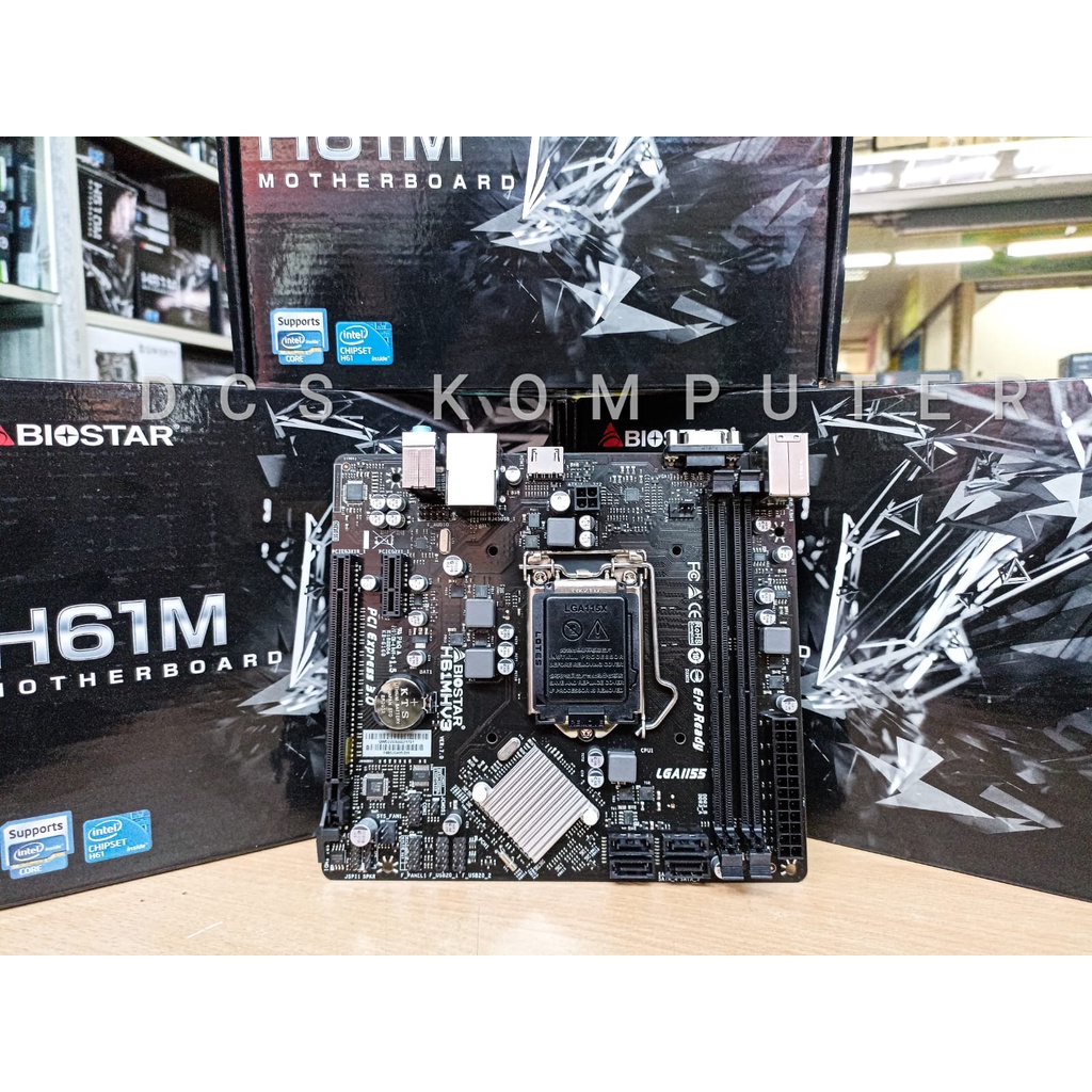 Jual MOBO MOTHERBOARD BIOSTAR H61M SOCKET 1155 DDR3 | Shopee Indonesia