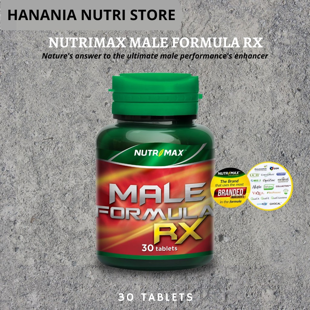 Jual Nutrimax Male Formula Rx Isi 30 Tablet Shopee Indonesia