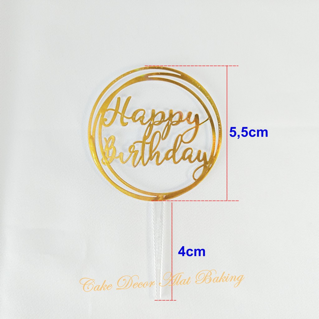 Jual Topper Happy Birthday Bulat | Shopee Indonesia