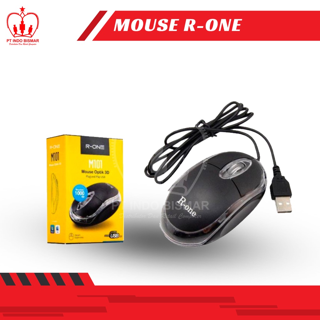 Jual MOUSE KABEL R-ONE OPTIK 3D RESOLUSI RGB | Shopee Indonesia