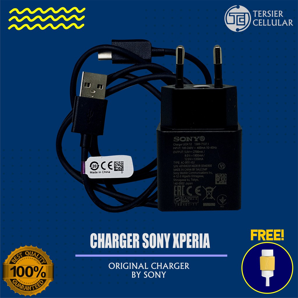 CHARGER SONY XPERIA XZ XZ1 XZ2 XZ3 XA1 XA2 ORIGINAL | Shopee Indonesia