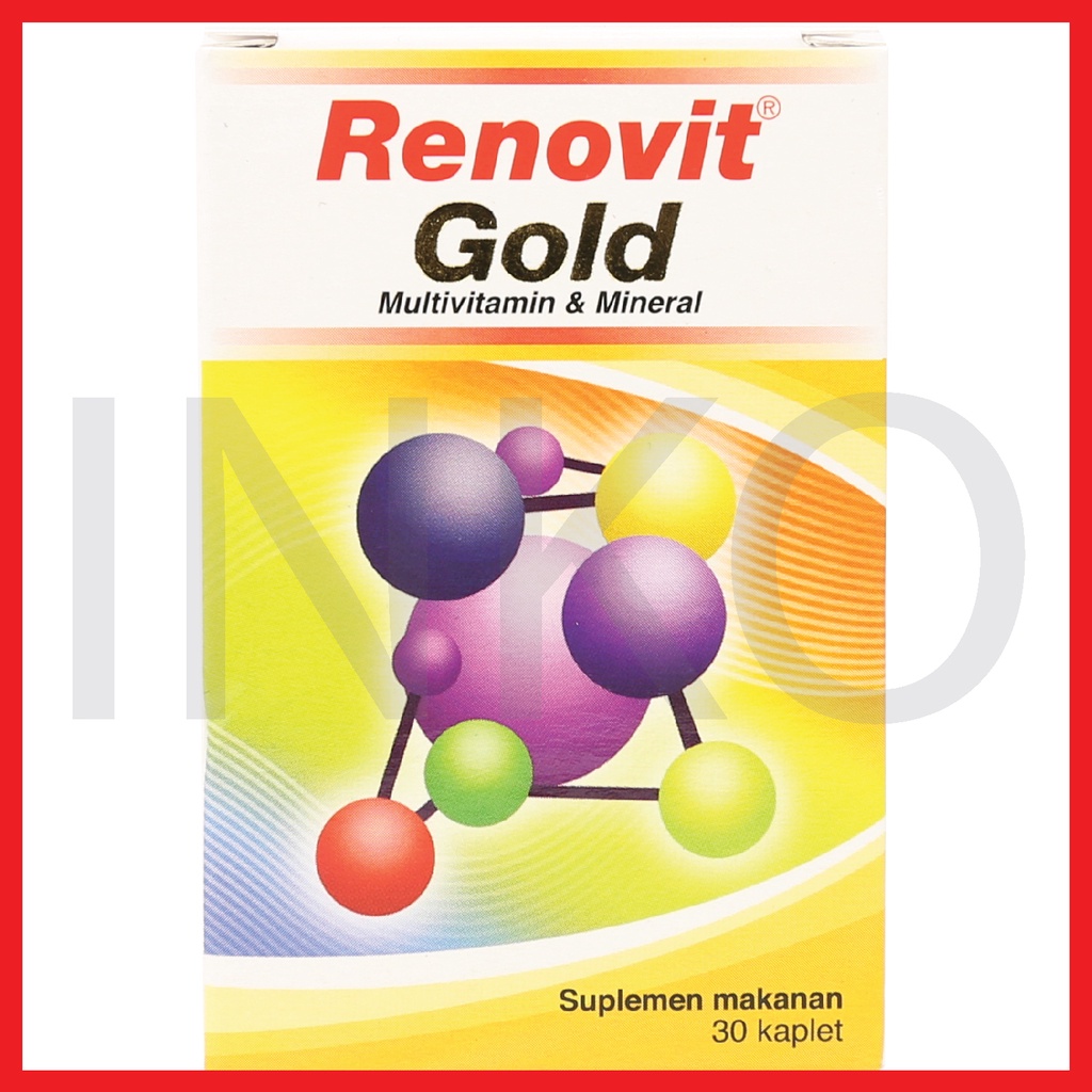 Jual RENOVIT GOLD MULTIVITAMIN MINERAL 30KAPLET | Shopee Indonesia