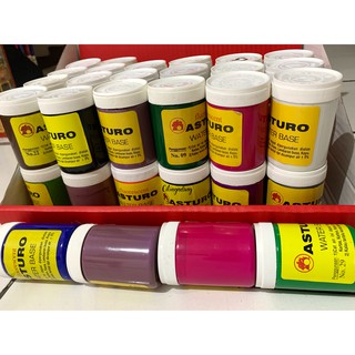 Jual CAT ASTURO 100ML WATER BASED WARNA MELUKIS MEWARNAI ACRYLIC COLOR ...