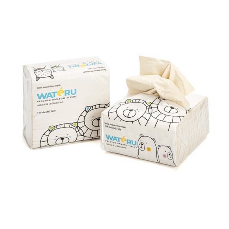 Jual Pop Up Tissue - Wateru Natural Bamboo Tissue/Tissue Bambu | Shopee ...
