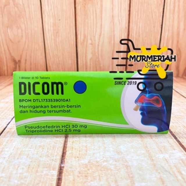 Jual DICOM STRIP isi 10 tablet || Obat Pilek, Bersin2 & Hidung ...