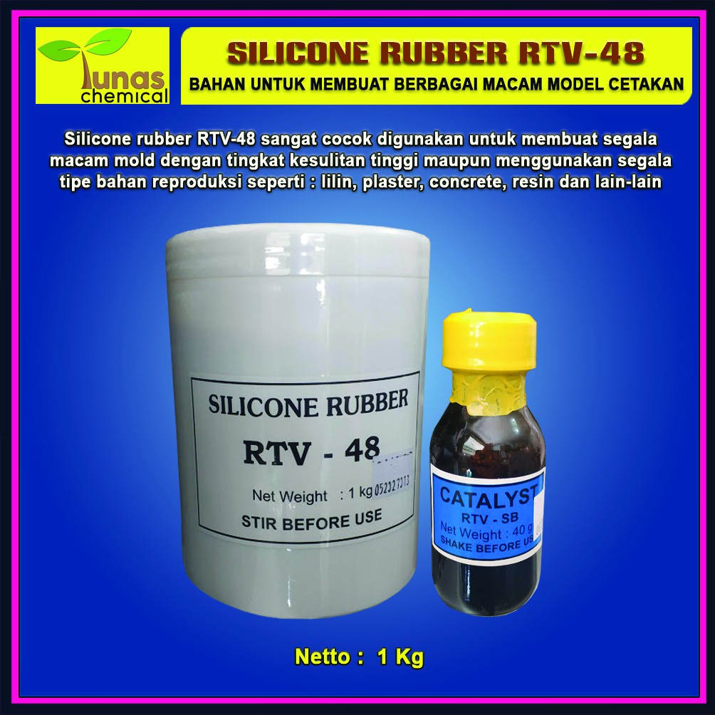 Jual SILICONE RUBBER RTV-48 Untuk Membuat Berbagai Macam Mold | Shopee ...