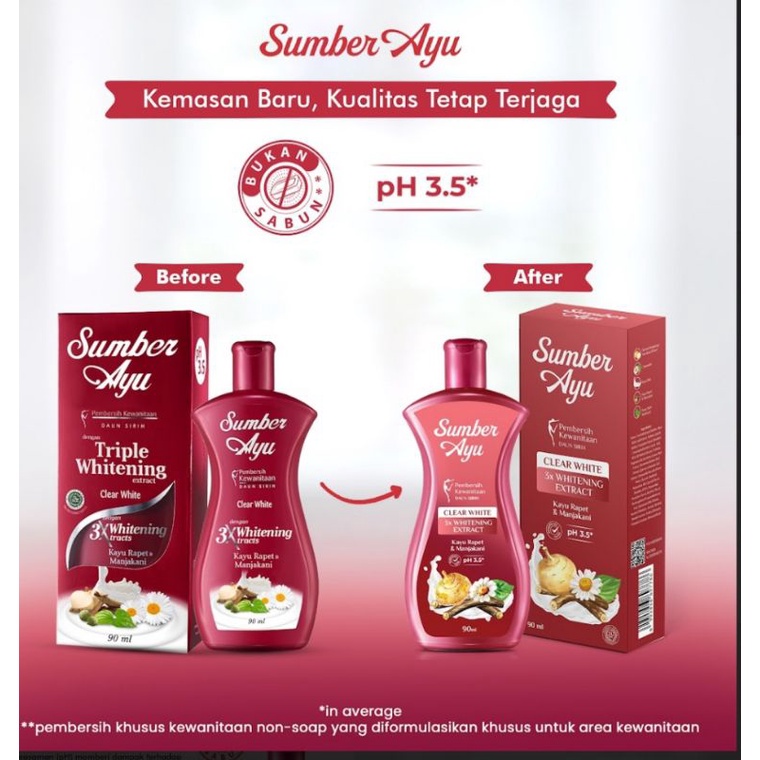 Jual sumber ayu triple whitening extra 50/90ml | Shopee Indonesia