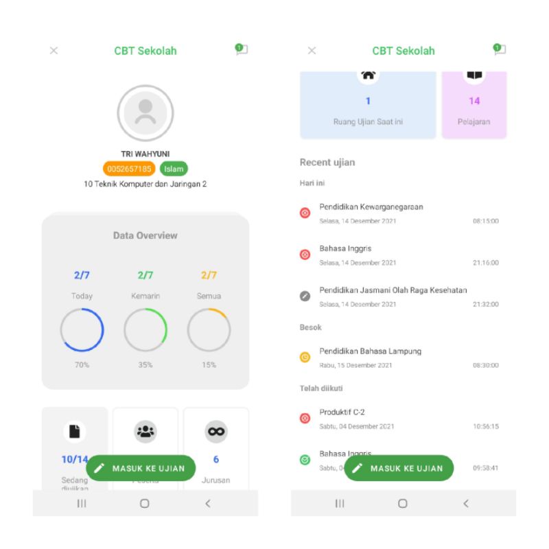 Jual CBT Aplikasi Ujian Sekolah untuk Flutter Android, Web, PC base ...