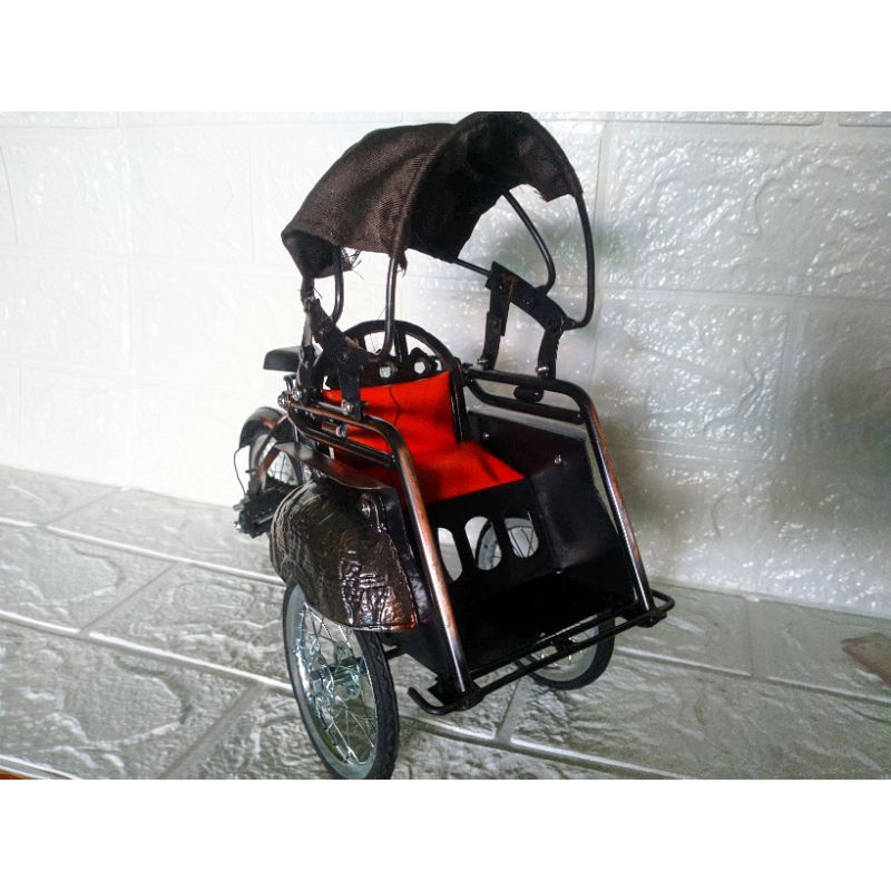 Jual Miniatur becak besi detail sesuai asli ukuran besar | Shopee Indonesia