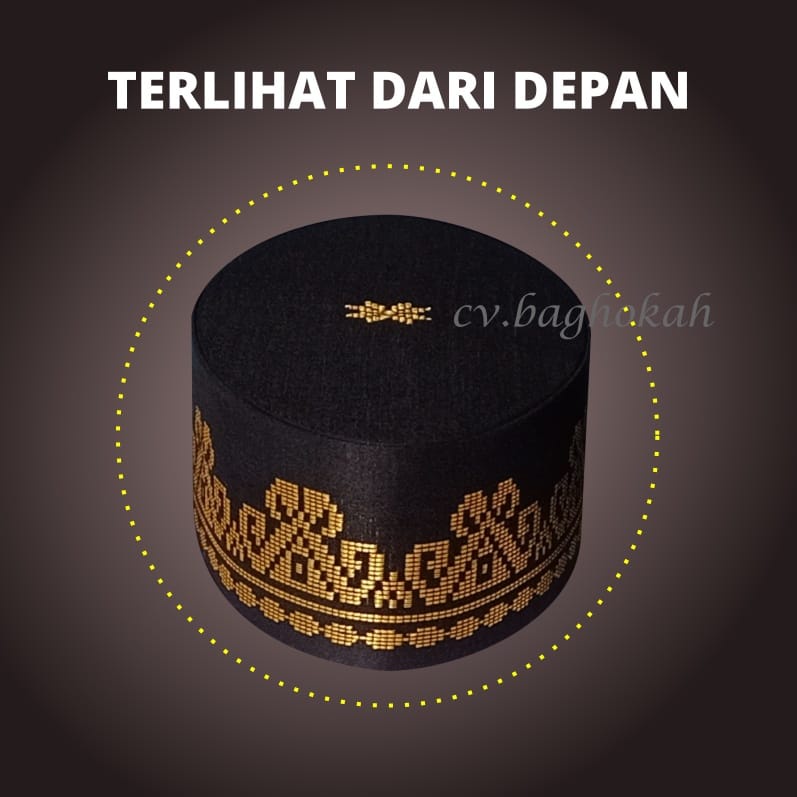 Jual Peci Kopiah Songkok Dewasa Motif Tenun Warna Gold | Shopee Indonesia