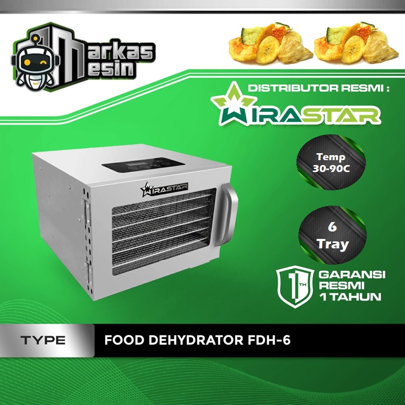 Jual Food Dehydrator Pengering Buah Rempah FDH-6 WIRASTAR | Shopee ...