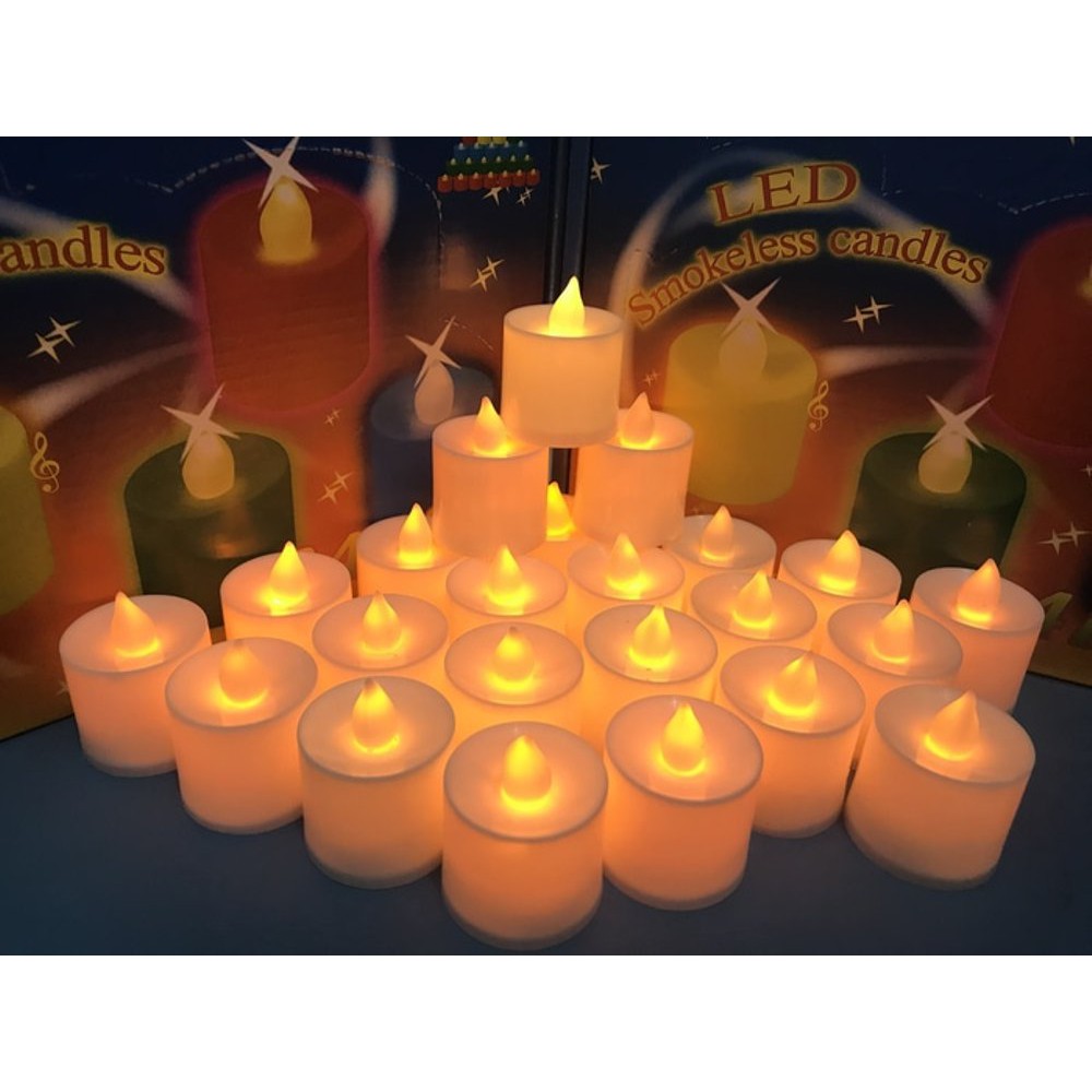 Jual Promo LILIN LED BULAT LILIN ELEKTRIK PUTIH SMOKELESS CANDLE 1 BOX ...