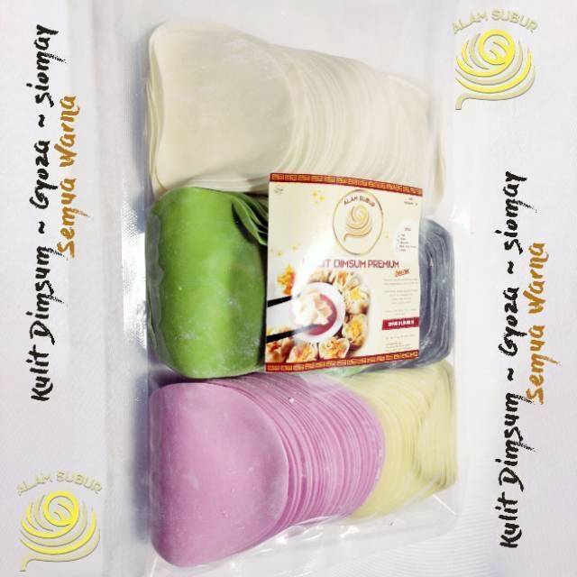 kulit dimsum tipis lembut / kulit dimsum halal. 250 lembar - Diameter 8 ...