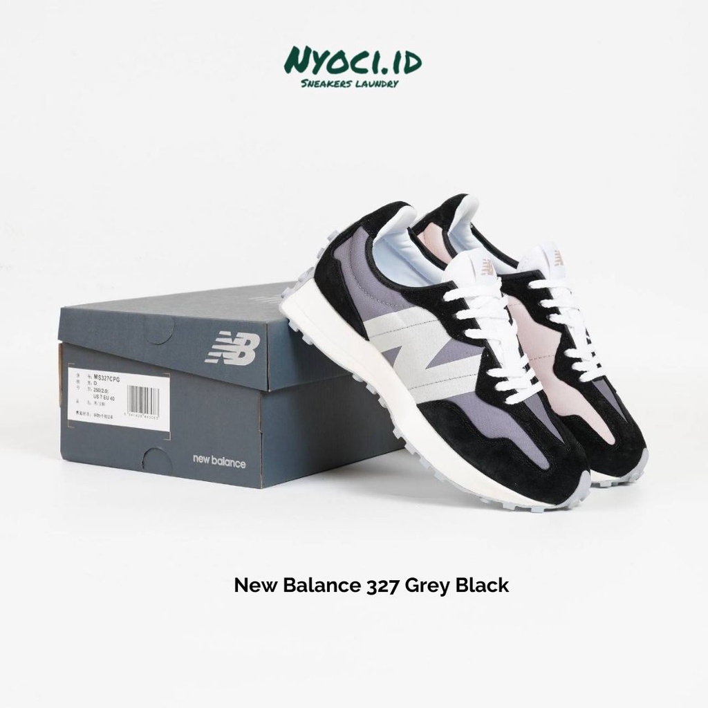 Jual New Balance 327 Grey Black | Shopee Indonesia