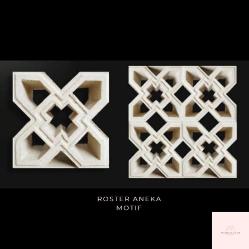 Jual Roster beton minimalis motif X plus | Shopee Indonesia