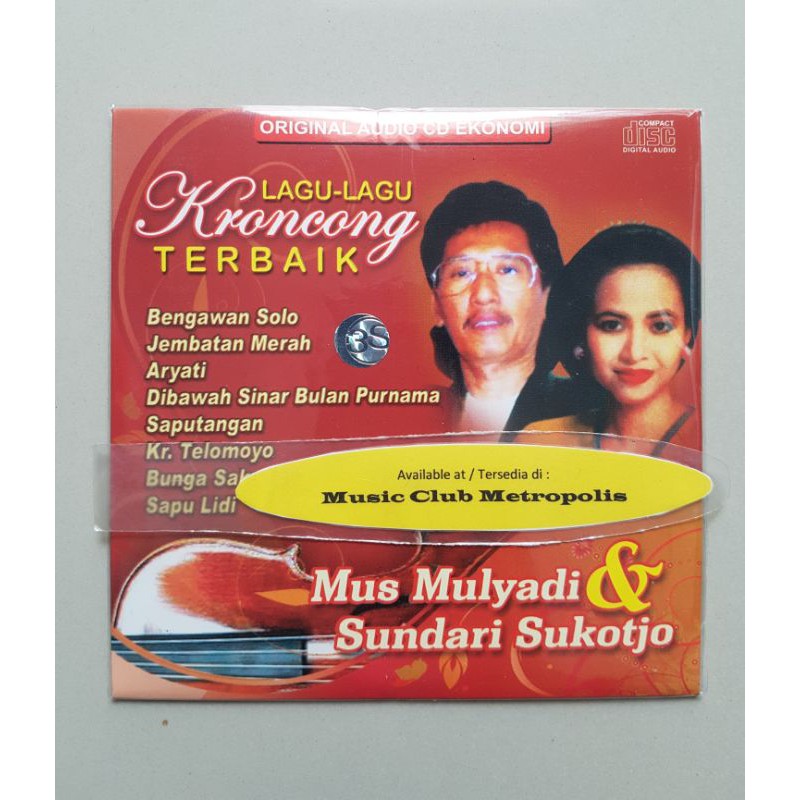 Jual CD MUS MULYADI & SUNDARI SUKOTJO - LAGU KERONCONG TERBAIK | Shopee ...