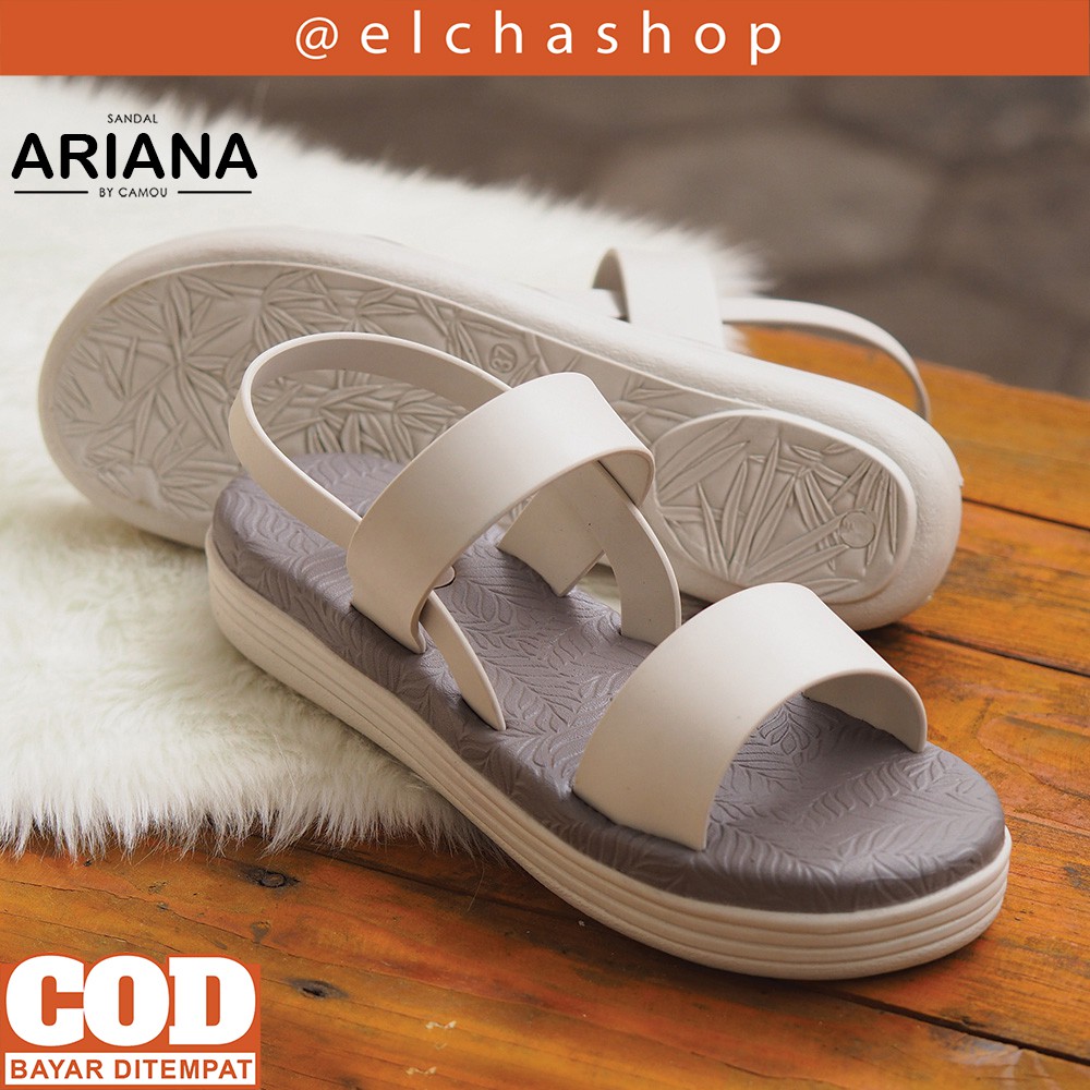 Jual CAMOU ARIANA COTTON - SENDAL WEDGES PEREMPUAN KEKINIAN WEJES UNTUK ...