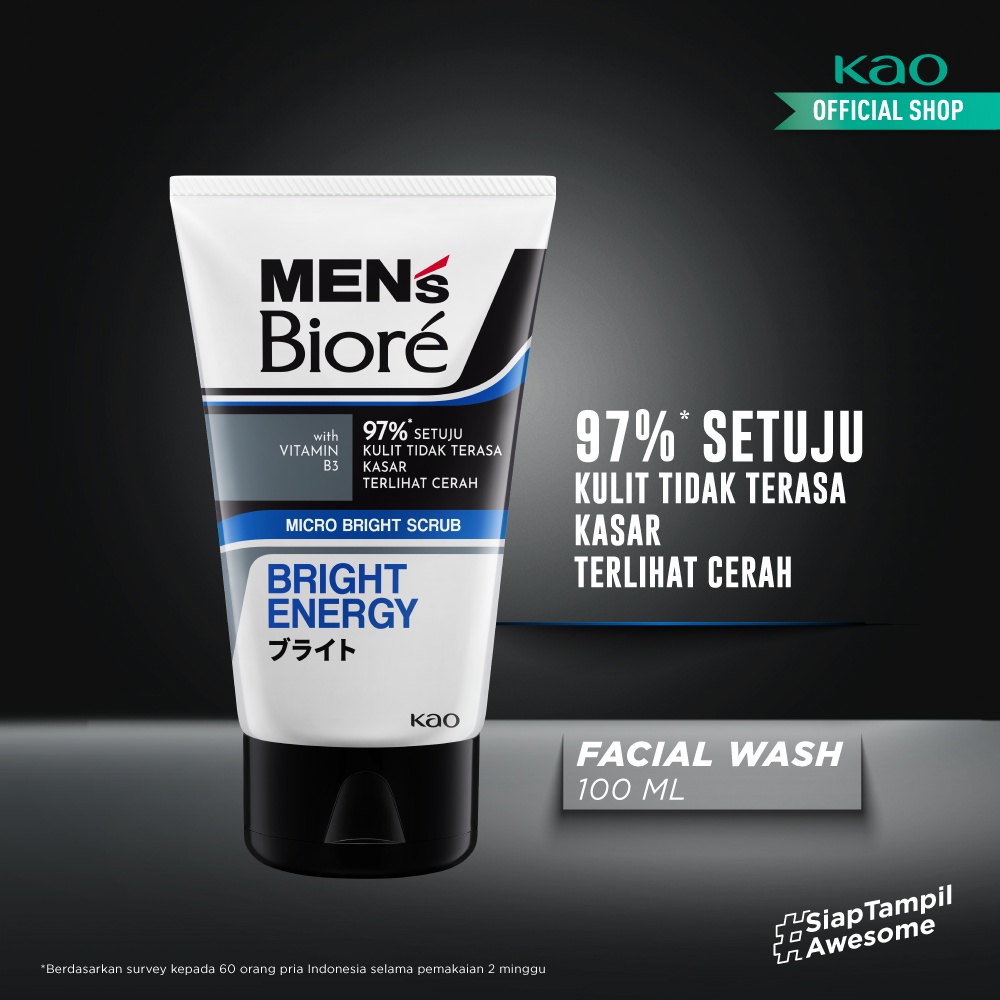 Jual Men's Biore Micro Scrub Sabun Muka Pria Untuk Kulit Kusam Bright ...