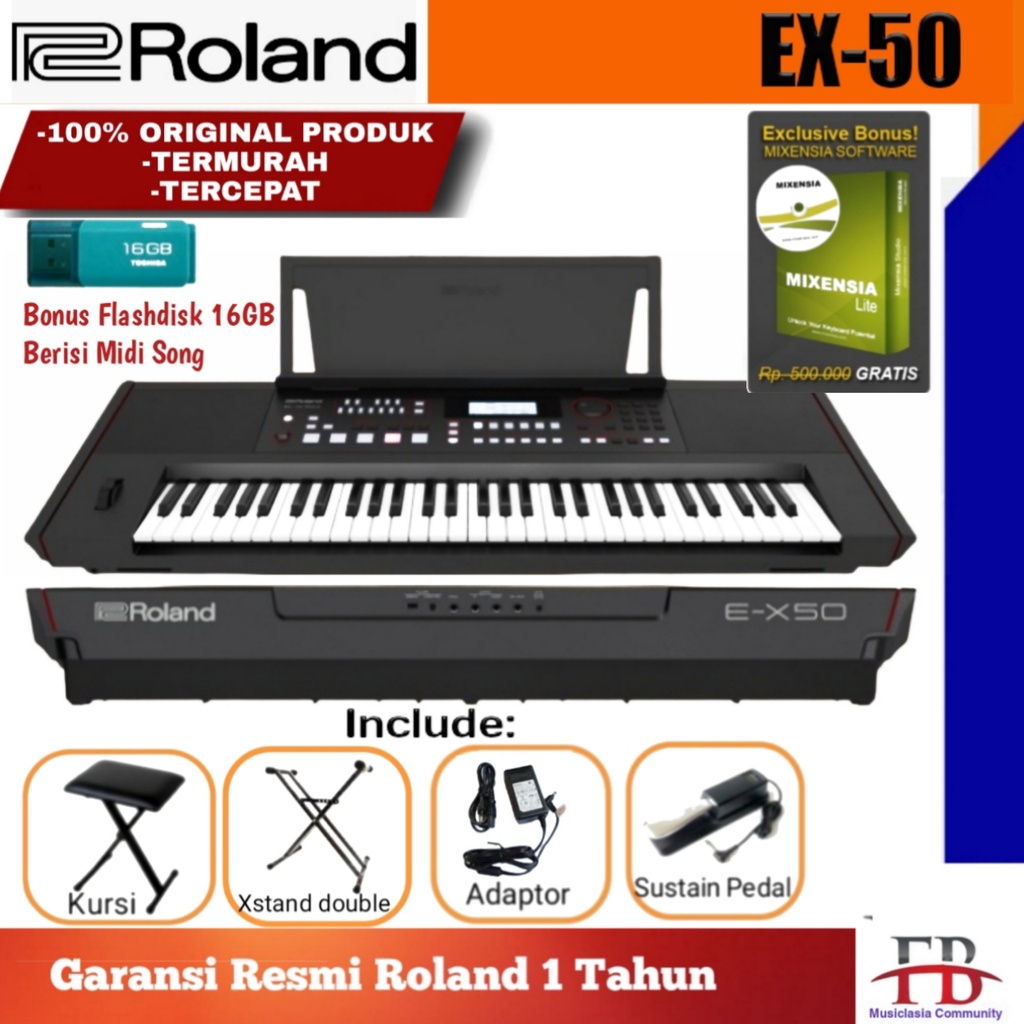 Jual Roland EX50 Arranger Keyboard EX 50 EX-50 Original | Shopee Indonesia