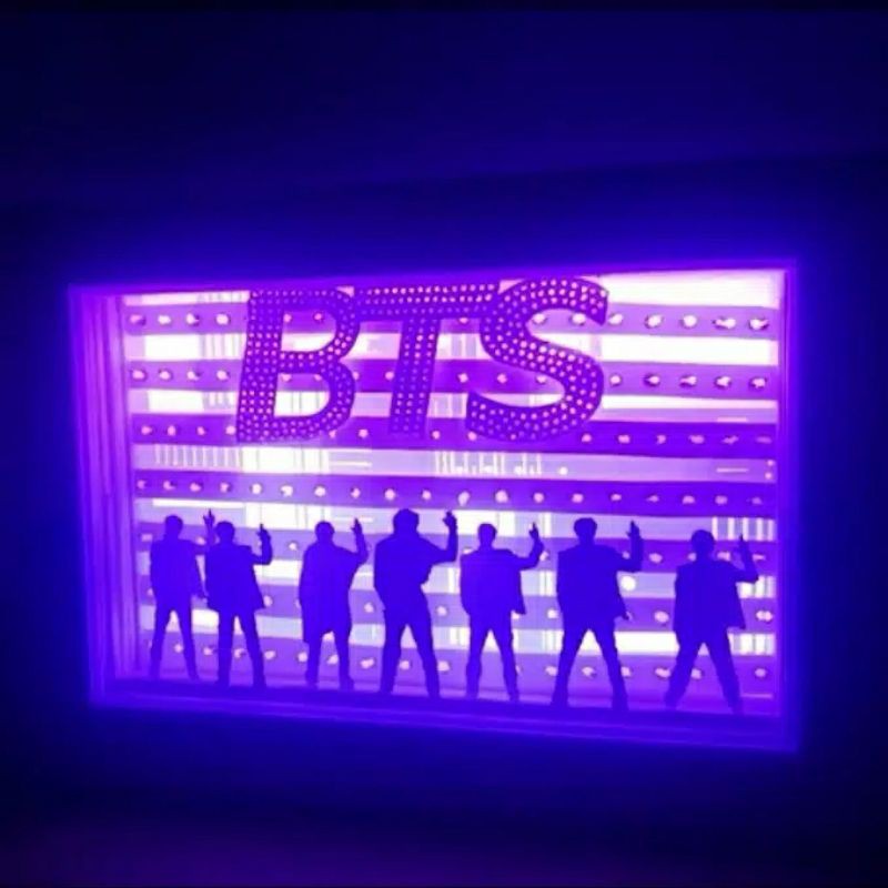 Jual NC READY- BTS Pop Art Lightbox Led Lampu Hias Bts Kado Unik ultah ...