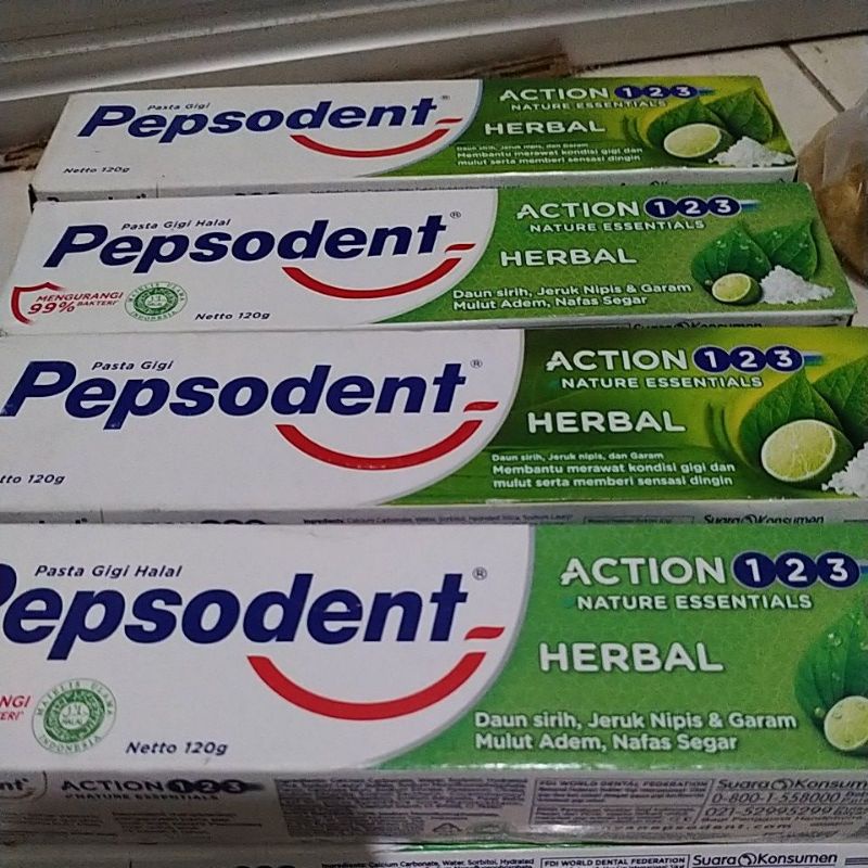 Jual Pepsodent Herbal 120g Pepsodent Action Herbal 120+30g | Shopee ...