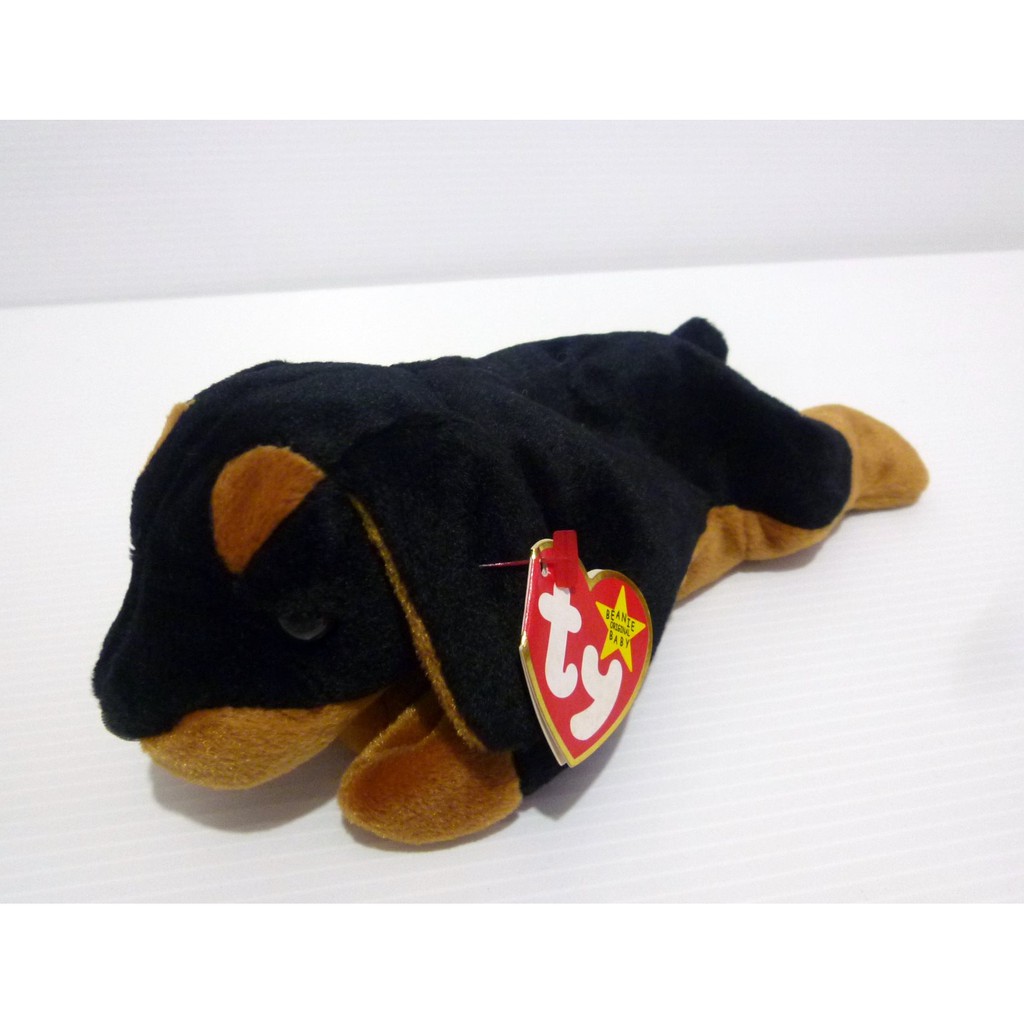 Jual Boneka Rottweiler Doby Original TY Beanie Babies Realistic Detail ...