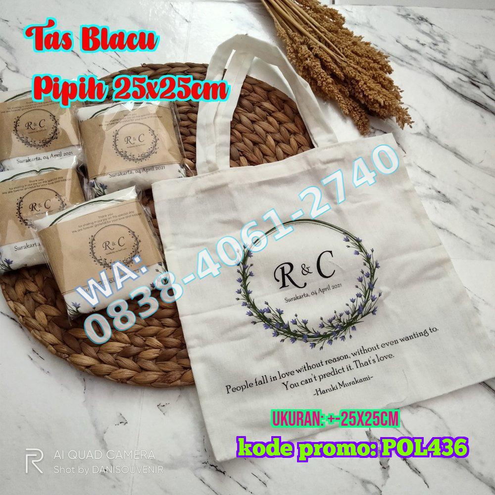 Jual Totebag Souvenir Totebag Pernikahan Blacu Wedding Tunangan ...