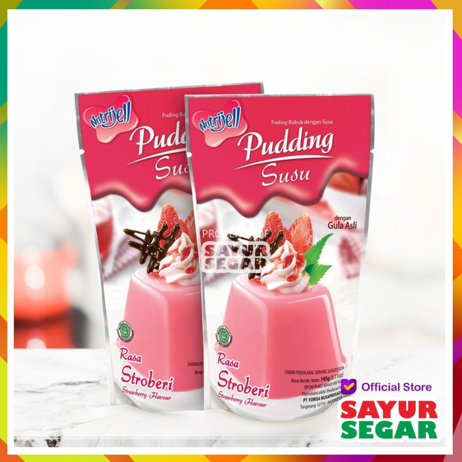 Jual Nutrijell Pudding Susu [145G] Sachet - Strawberry | Shopee Indonesia