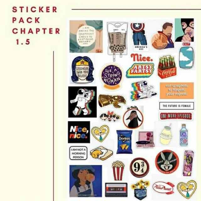 Jual Sticker aesthetic Indonesia|Shopee Indonesia