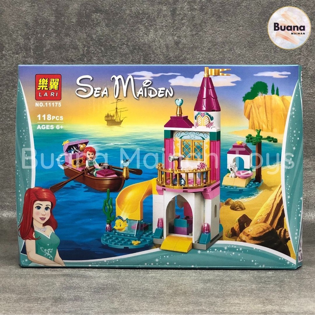 Jual BRICK LARI PRINCESS ARIEL SEA CASTLE MAINAN EDUKASI ANAK CEWEK ...