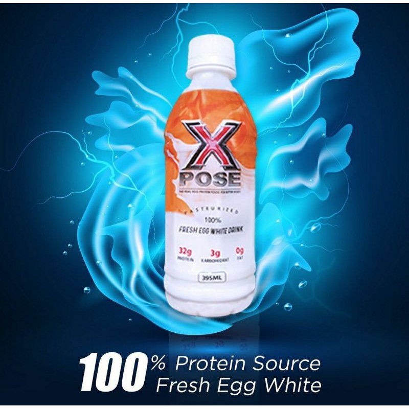 Jual X pose Pasteurized egg white /X-Pose protein/Minuman putih telur ...
