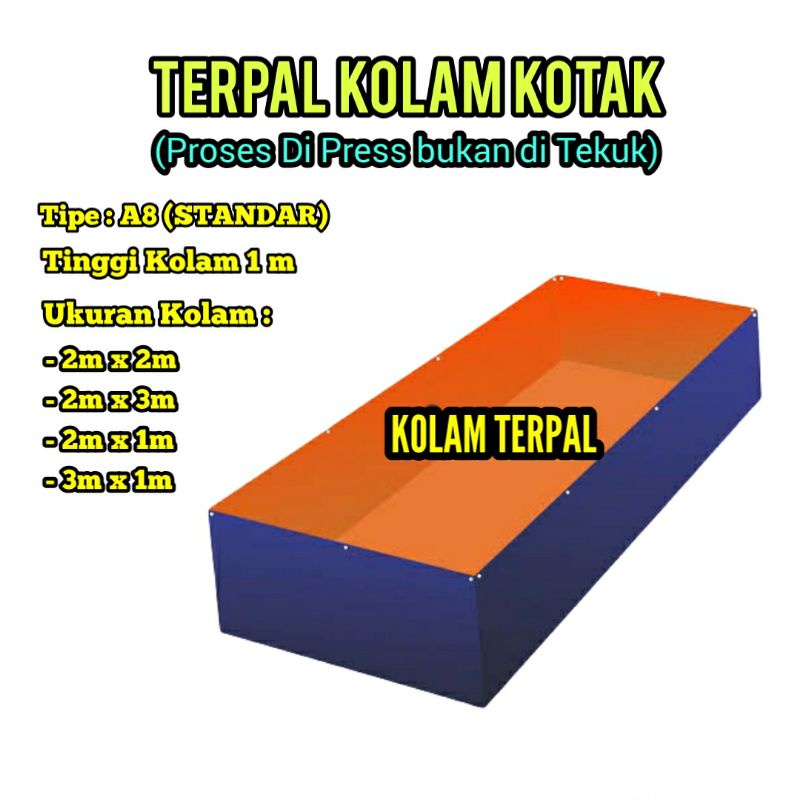 Jual KOLAM TERPAL A8 / TERPAL KOLAM A8 / TERPAL KOLAM STANDAR / TERPAL ...