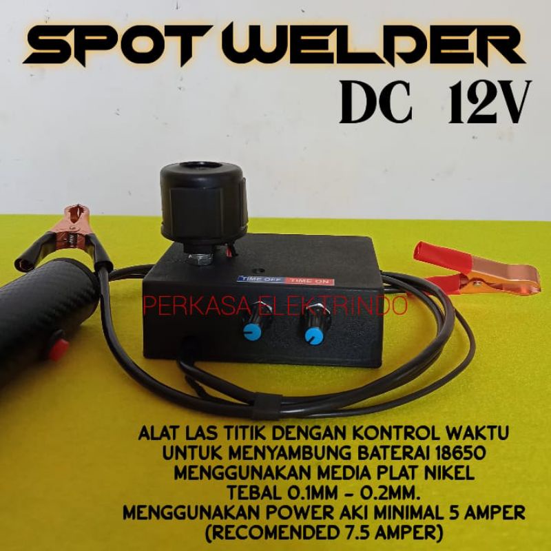Jual alat las baterai dengan kontrol waktu ON OFF dc 12v atau SPOT ...