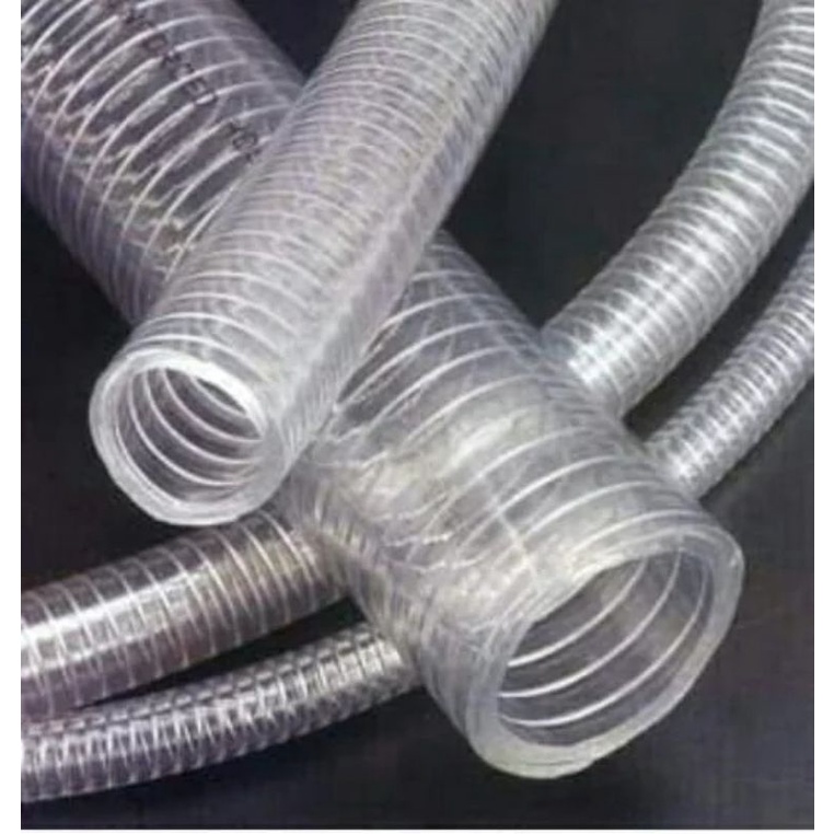 Jual selang bening spiral kawat 3/4" selang spiral pommini pertamini ...