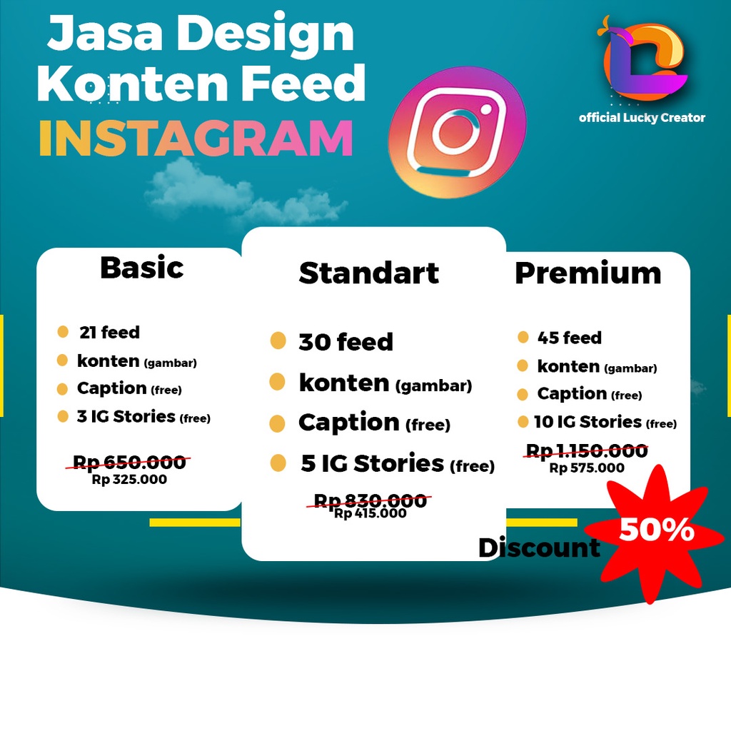 Jual Jasa Design Feed Instagram Variasi PREMIUM | Shopee Indonesia