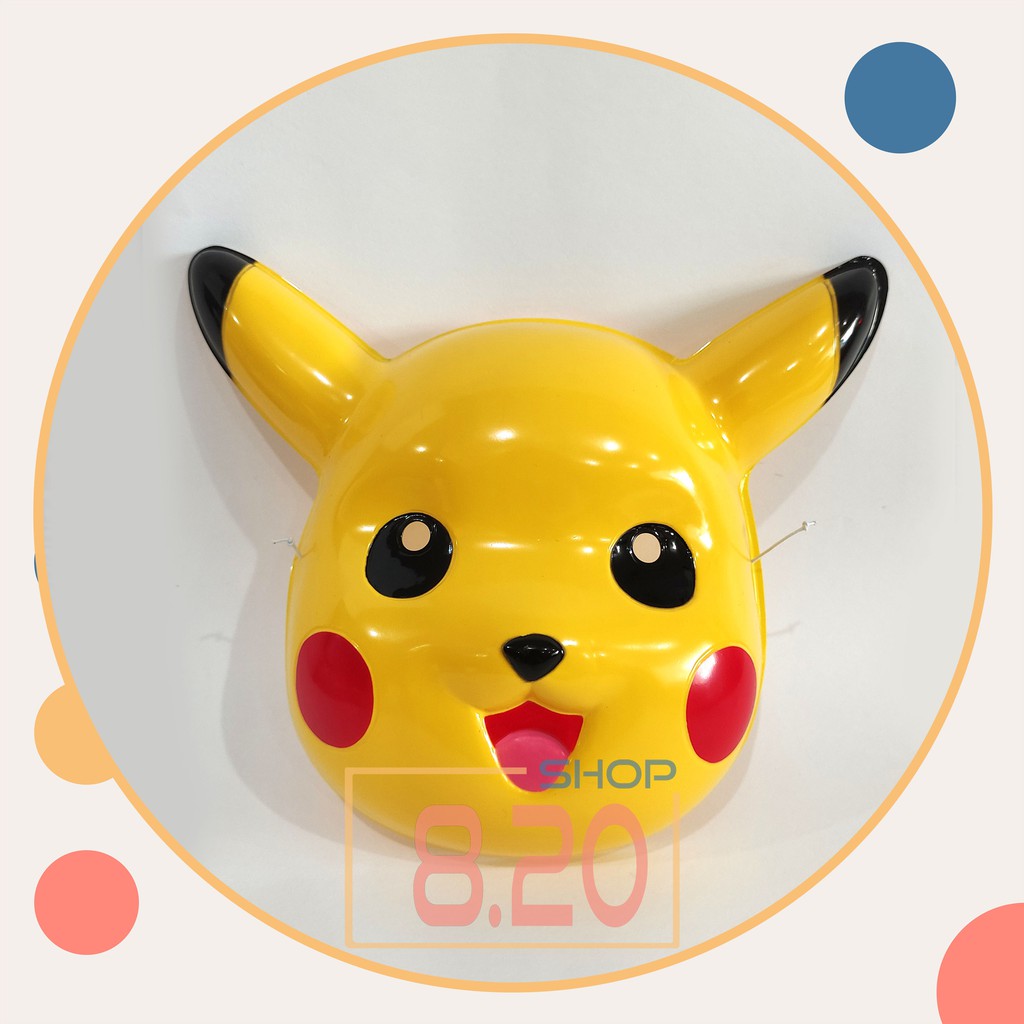 Jual Topeng Pokemon Pikachu / Party Mask / Plastic Mask / Topeng ...