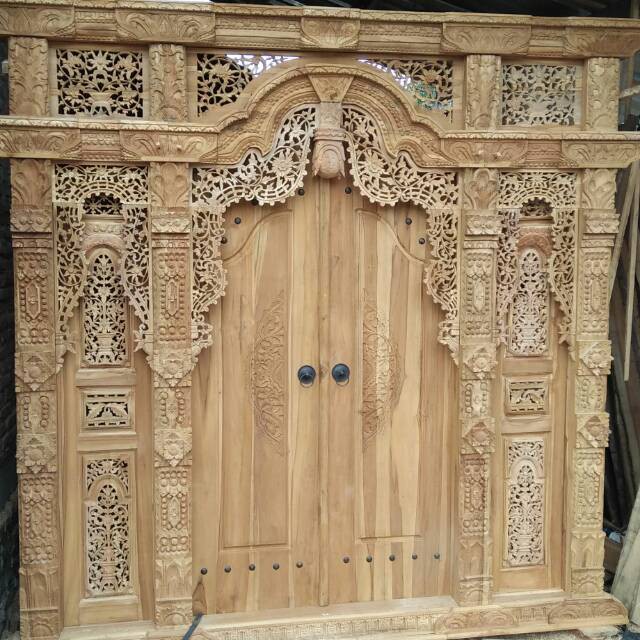 Jual pintu gebyok ukir jawa kusen | Shopee Indonesia