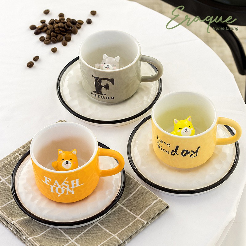 Jual Onsen Dog Mug Cup / Gelas Cangkir Keramik Motif Onsen Anjing ...
