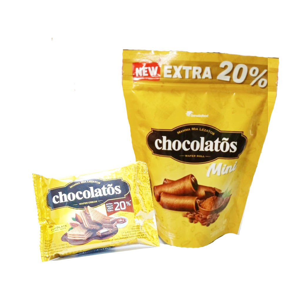 Jual CHOCOLATOS Chocolate Wafer - 52gr / MINI 70+14gr | Shopee Indonesia