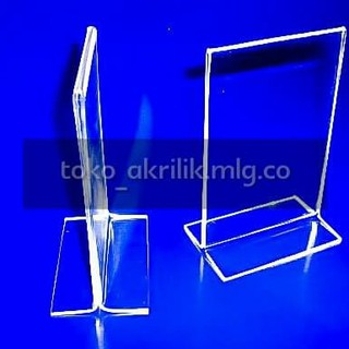 Jual acrylic display stand kertas , brosur a6 / akrilik a6 | Shopee ...