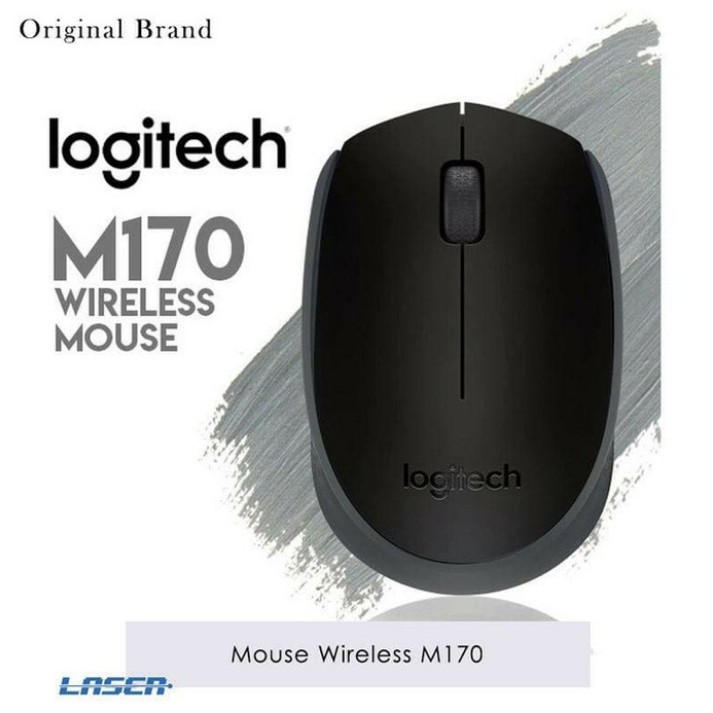 Jual Mouse Wireless Logitech M170 Original Hitam Garansi Resmi | Shopee ...