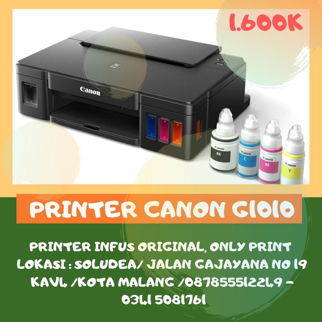 Jual Printer CANON PIXMA G1010 . GARANSI 2Tahun. ORIGINAL!!! | Shopee ...