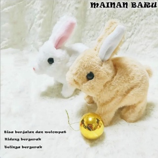 Jual MAINAN KELINCI BATRAI ROBOT KELINCI JALAN LED SUARA | Shopee Indonesia