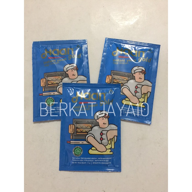 Jual Haan Gold Instant Yeast Ragi instan sachet 11 gr HALAL MUI ...