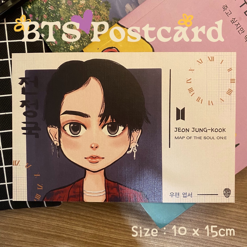 Jual BTS POSTCARD 2 SISI AESTHETIC MAP OF THE SOUL ON:E (JUNGKOOK ...