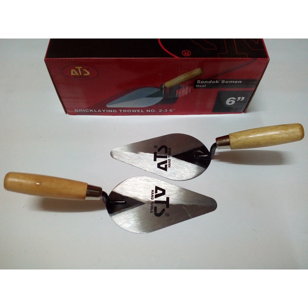 Jual SENDOK SEMEN OVAL LANCIP BULAT TERSEDIA 2 UKURAN GAGANG KAYU ...